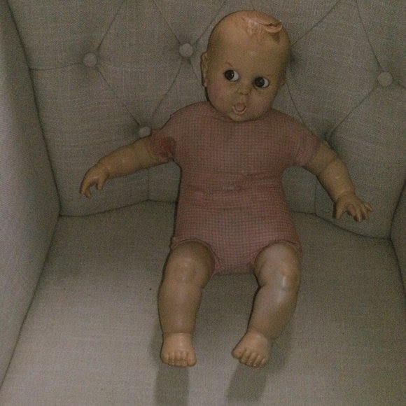 Gerber | Toys | Vintage Gerber Blonde Baby Doll 97 Pink Gingham Body ...